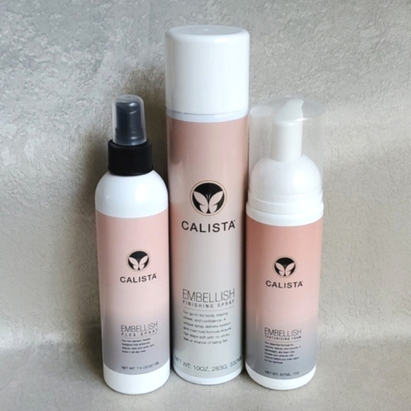 Calista | Hair | Calista Embellish Finishing Spray Texturizing Foam Flex Spray 3piece Set | Poshmark